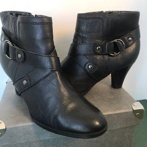 a.n.a | Shoes | Ana Black Leather Ankle Boot | Poshmark